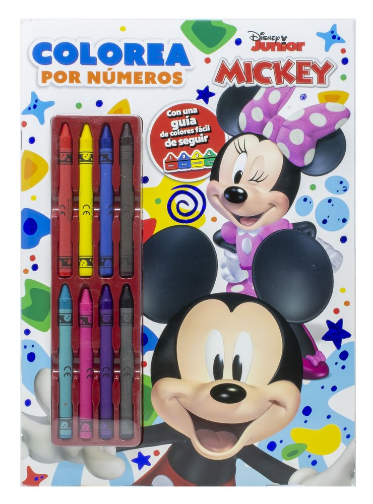 MICKEY COLOREA POR NUMEROS CON CERAS - Livriz Sell - Distribuidor de Libros