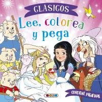 CLASICOS LEE COLOREA Y PEGA - Livriz Sell - Distribuidor de Libros