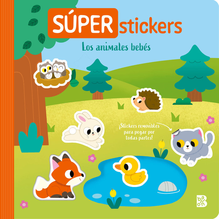 SUPER STICKERS LOS ANIMALES BEBE - Livriz Sell - Distribuidor de Libros