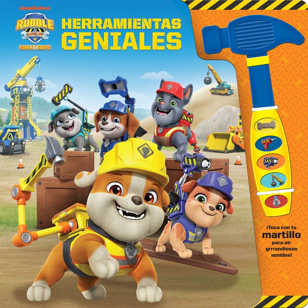 HERRAMIENTAS GENIALES. LIBRO CON MARTILLO SONORO RUBBLE. PATRULLA ...