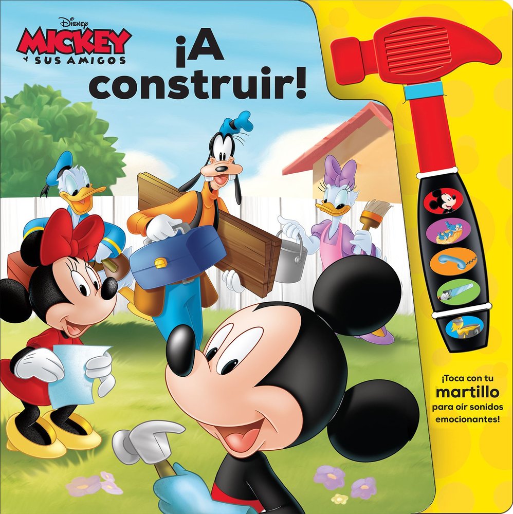 A CONSTRUIR! LIBRO CON MARTILLO SONORO MICKEY - Livriz Sell ...